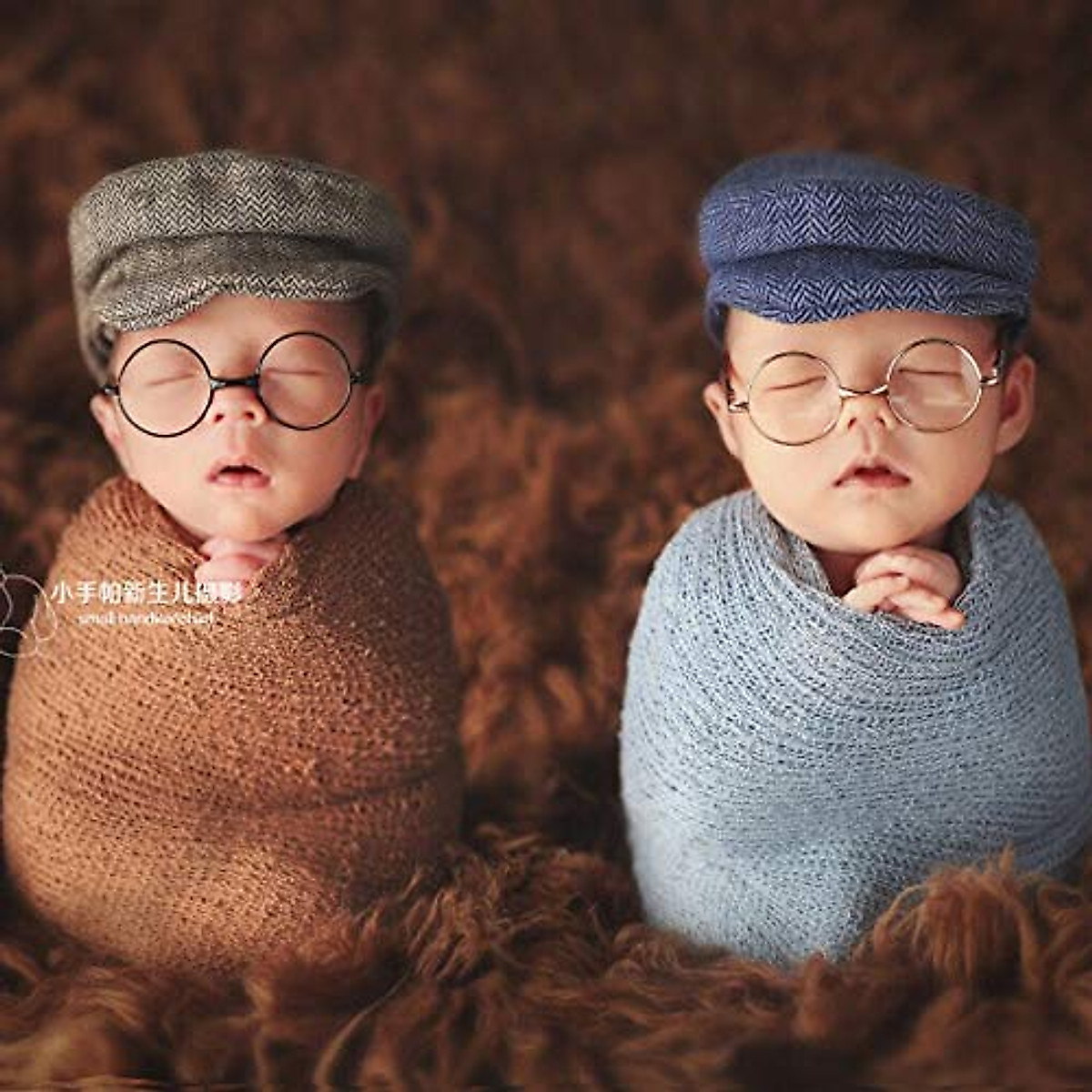 SHARELY SHEEP Infant Newborn Photography Glasses Baby Boy Girl Photo Shoot Sunglasses Props Gold