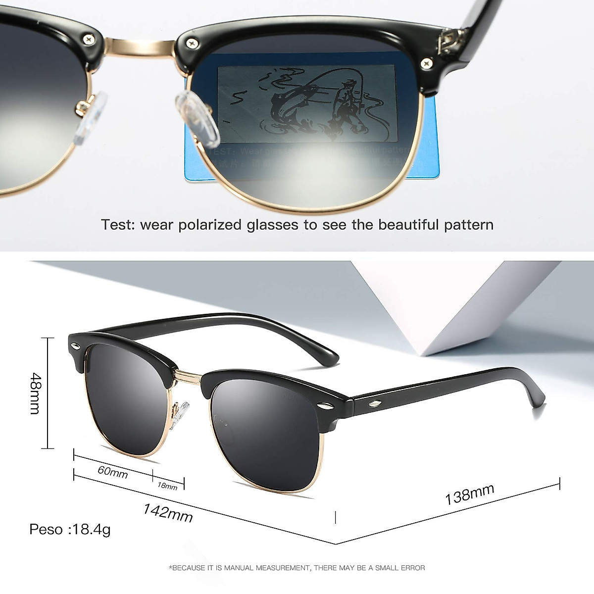 Hilbalm 3 Pack Polarized Sunglasses for women men UV400 Glasses (Black frame-gray lens/Black frame-blue lens/Leopard Frame-Brown Lens)