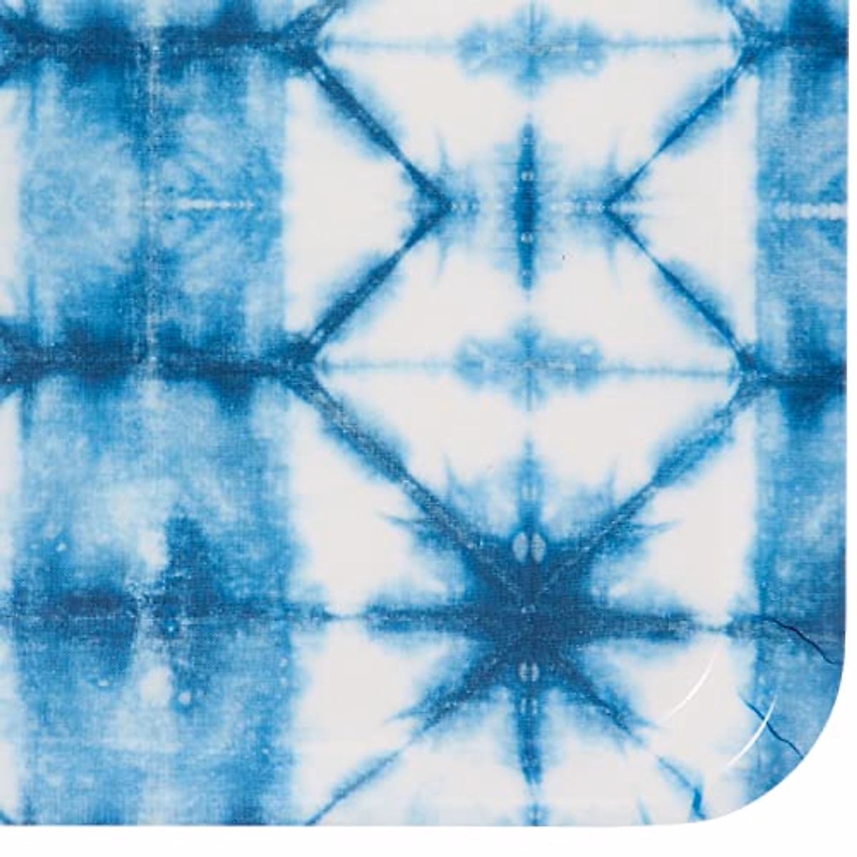 C.R. Gibson Americana Tie Dye Reusable Serving Tray Melamine Platter, 10" W x 14" L, Blue