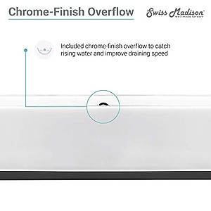 Swiss Madison Well Made Forever Pierre 24 Single, Freestanding, Matte Black Metal Frame Bathroom Vanity