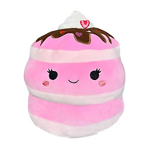 Squishmallows Kellytoy Official 5 Inch Valentines Squad Collectible Pillow Animals (Shelly Strawberry Pancakes)