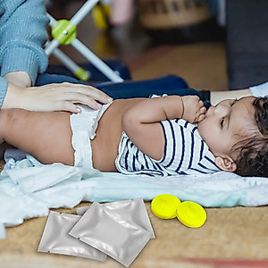 12 Pieces Diaper Pail Deodorizers Baby Diaper Deodorizing Disc Diaper Bucket Air Freshener Keep Diaper Pails Smelling Fresh, Yellow