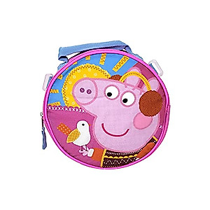 Fast Forward Peppa Pig 16" Backpack with Detachable Insulated Lunch Bag for Girls, Peppa Pig Backpack for Girls