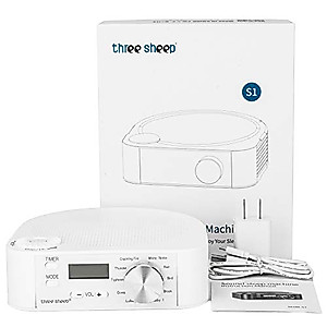 Three Sheep Natural Soothing Alarm Clock White Noise Maker Adults Baby Travel Sound Machine Portable for Sleep with Timer Dual Power Supply USB Charged Or AAA Battery