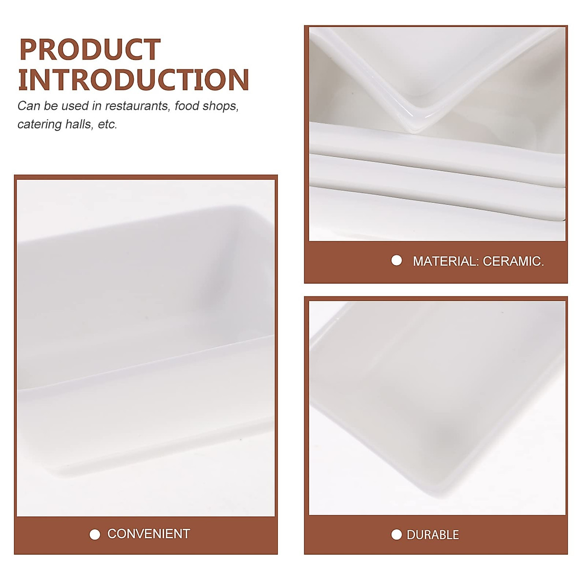 BESTonZON Ceramic Dip Bowls Sets, 3 In White Dipping Sauce Bowls/Dishes for Tomato Sauce, Soy, BBQ and other Party Supplies,Set of 4 Appetizer Plates