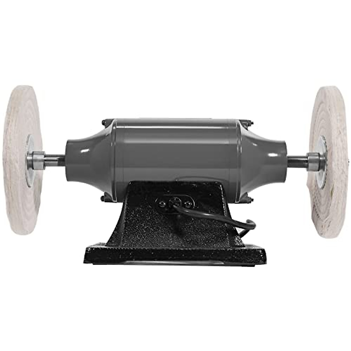 VEVOR Bench Buffer Polisher, 8 inch Buffing Machine 370W Motor with 3600 RPM, Heavy Duty Benchtop Lathe Polishing Machine for Jewelry, Wood, Silver, Amber, Metal, Jade