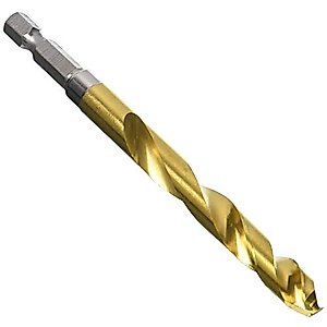 Milwaukee Electric Tool 48-89-4620 Twist Impact Drill Bit, 23/64" Diameter x 4.61" L, 2-55/64", 1/4" Hex Shank, 135 Degree