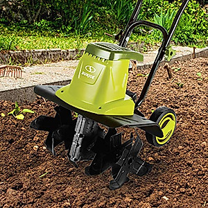 Sun Joe TJ603E 16-Inch 12-Amp Electric Tiller and Cultivator , Green