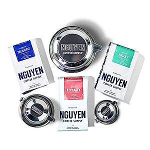 Nguyen Coffee Supply - Original Phin Filter: Stainless Steel 12oz Chamber 4.375 inch plate Diameter, Perfect Cup of Phin Drip Coffee in 7 minutes [12 oz]