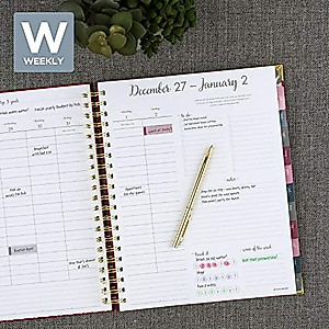 2022 Weekly & Monthly Planner by AT-A-GLANCE, 8-1/2" x 11", Large, Hardcover, Harmony, Berry (6099-905-59)