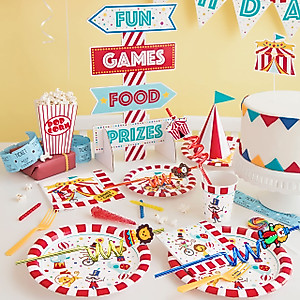 Carnival Circus Party Favors Carnival Straws 24pcs Circus Carnival Party Decorations Supplies Carnival Circus Plastic Straws Carnival Goodie Bags Stuffers for Carnival Birthday Party Supplies