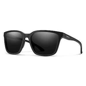 SMITH Shoutout Sunglasses – Performance Sports Active Classic Sunglasses – For Men & Women – Matte Black + Grey Polarized Lenses