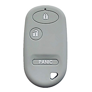 RPKEY Silicone Keyless Entry Remote Control Key Fob Cover Case Protector Replacement Fit for Honda Accord Element Civic Pilot 72147-S5A-A01 NHVWB1U523 NHVWB1U521 A269ZUA106 72147-S04-A01(Gray)