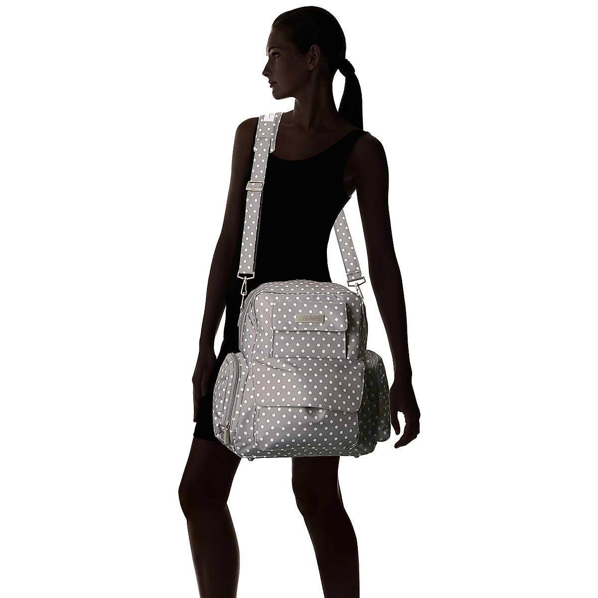 JuJuBe Be Nurtured Large Breast Pump Backpack, Classic Collection - Dot Dot Dot