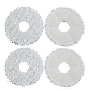 DispRA 4Pcs Vacuum Cleaner Mopping Pad Compatible with Xiaomi Mijia Omni 1s X10 + S10 + Vacuum Cleaner Mop Cloths Parts Accessories