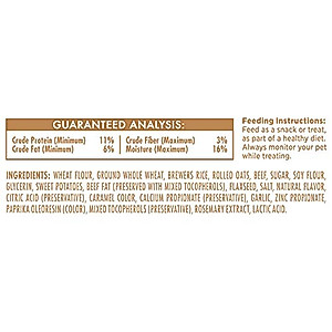 Milk-Bone Trail Mix Chewy & Crunchy Dog Treats, Real Beef & Sweet Potato, 9 Ounce (Pack of 6)