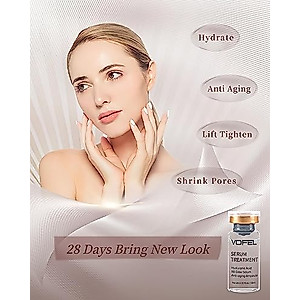 VOFEL Hyaluronic Acid Serum for Microneedling Serum Ampoules for Face BB Glow Starter Kit 0.35 oz 4 Vials