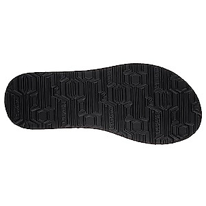 Skechers Cali Women's Meditation-Rock Crown Flat Sandal,black/black,6 M US