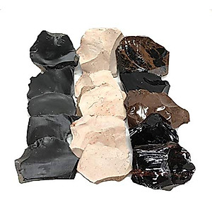 Premium Mixed Flint Knapping Spalls (10lbs) Flint Knapping Stone (10)