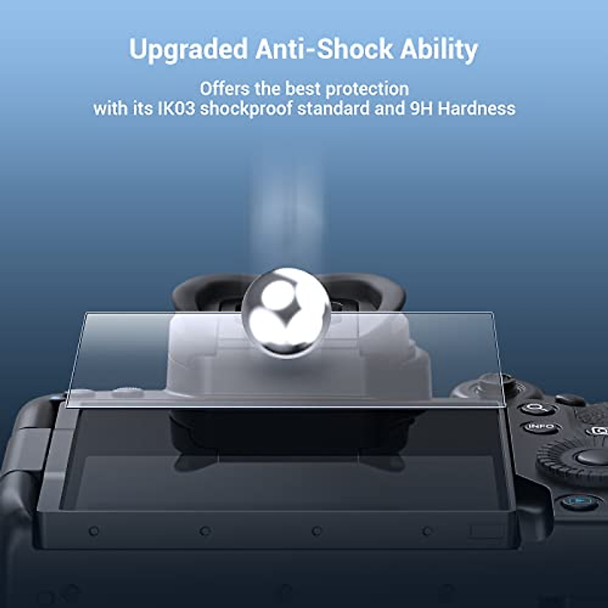 SMALLRIG R3 R5 R5 C Screen Protector, Anti-Scratch Anti-Fingerprint Anti-Bubble Anti-Dust, Hardness Tempered Glass Full Coverage Screen Guard for Canon R3, R5, R5 C [2+2 Pack] - 3674