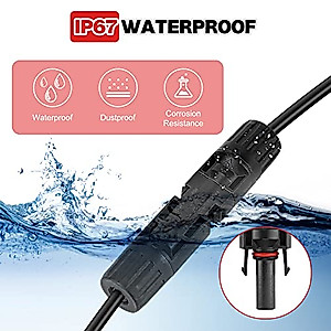 Solar Connector XT60 Extension Cable: 10 Ft Solar Panel to XT60 Adapter Cable, Solar Generator 12AWG, Solar Panels Cable Connector XT60 Connectors, for Portable Power Station,Solar Generator