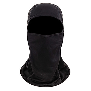 Balaclava Uv Protection,Men and Women Sun Cooling Neck Gaiter Adjustable Windproof Hood,Motorcycle,Cycling,Climing,Running Black