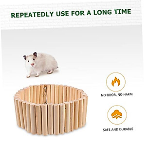 iplusmile Hamster Swing Dwarf Hamster Hideout Toys Bendable Bridge Hamster Rat Toys Hamster Wooden Bridge Climbing Toys Rocking Toy Bendable Toys Rat Ladder Wooden Arch Bridge Small Animals
