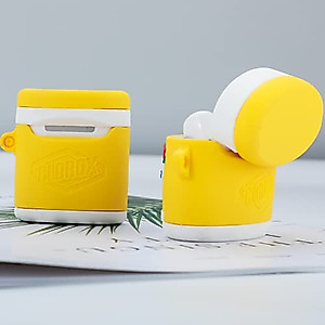 Oqplog for AirPod Pro 2019/Pro 2 Gen 2022Case Design Cover for AirPods Pro Silicone Cases Air Pods Pro Cute Funny Cartoon 3D Kawaii Fun Soft Fashion Cool Unique for Girls Boys Teen Girly (Yellow Clor)