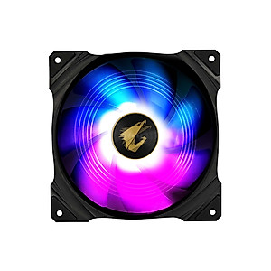 Gigabyte GP-AR140RFAN - AORUS 140mm Sleeve Bearing ARGB Computer Case Fan, Black