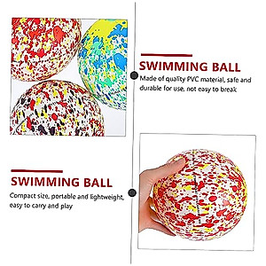 Alasum 5pcs Pool Ball Clear Beach Balls Inflatable Balls for Kids Beach Balls for Kids Plastic Beach Balls Toddlers Beach Balls Inflatable Pool Toys Beach Water Ball Float Ball Soft Toy