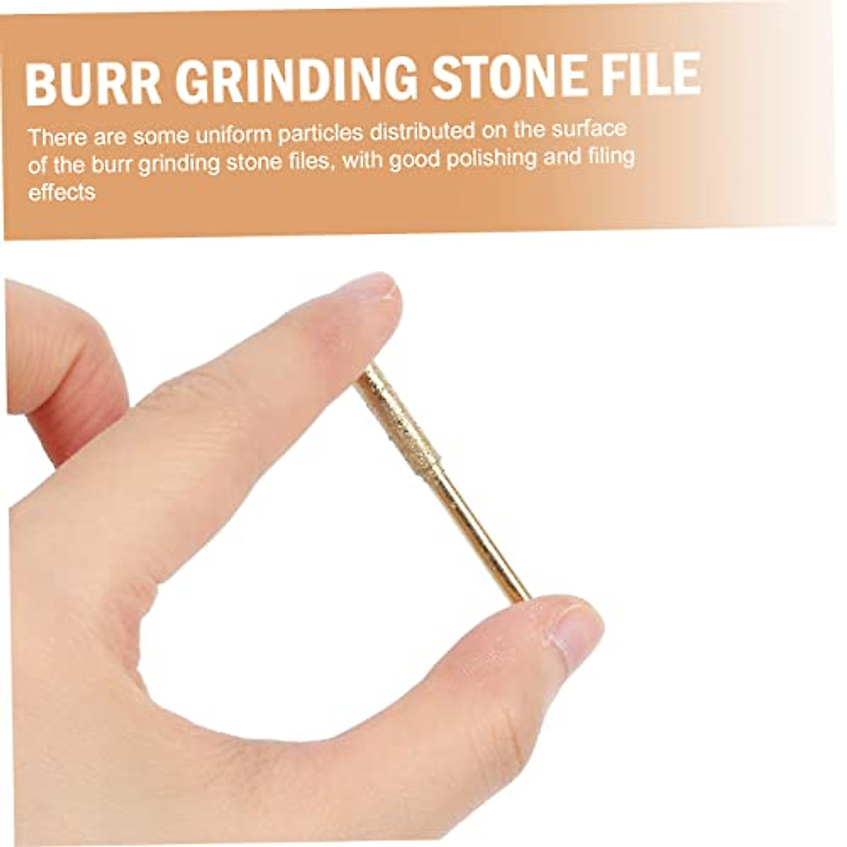 Angoily 8 Pcs Chainsaw File Deburring Tool Electric Sharpener Chain Tool Burr Grinding Burr Grinding File Home Sharpener Practical Diamond Chainsaw Sharpener Diamond Sharpening Wheel Pack