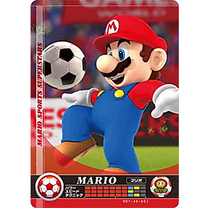 Nintendo Mario Sports Superstars Amiibo Card Soccer Mario for Nintendo Switch, Wii U, and 3DS
