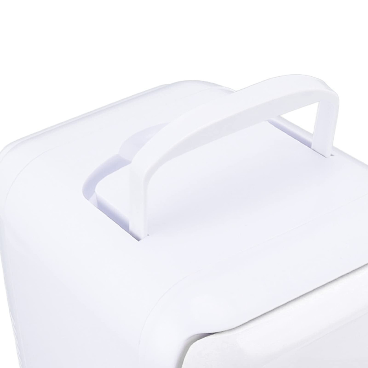 Portable Mini Fridge, 4 Liter Mini Car Fridge, Detachable Mini Storage Fridge, for Breast Milk, Fruits, Drinks, Skin Care Products(White)