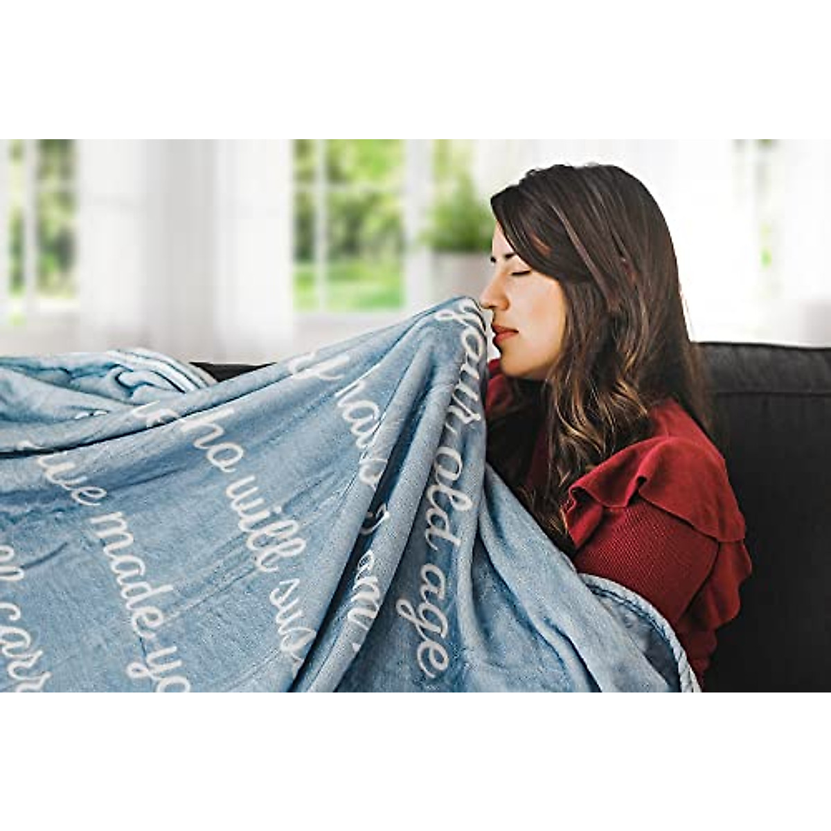 Scripture Blanket with Bible Verse from Isaiah 46:4 - Quarry Gray Luxuriously Soft 50"x65" Inspirational Throw Blanket - Lightweight Flannel Fleece Blanket