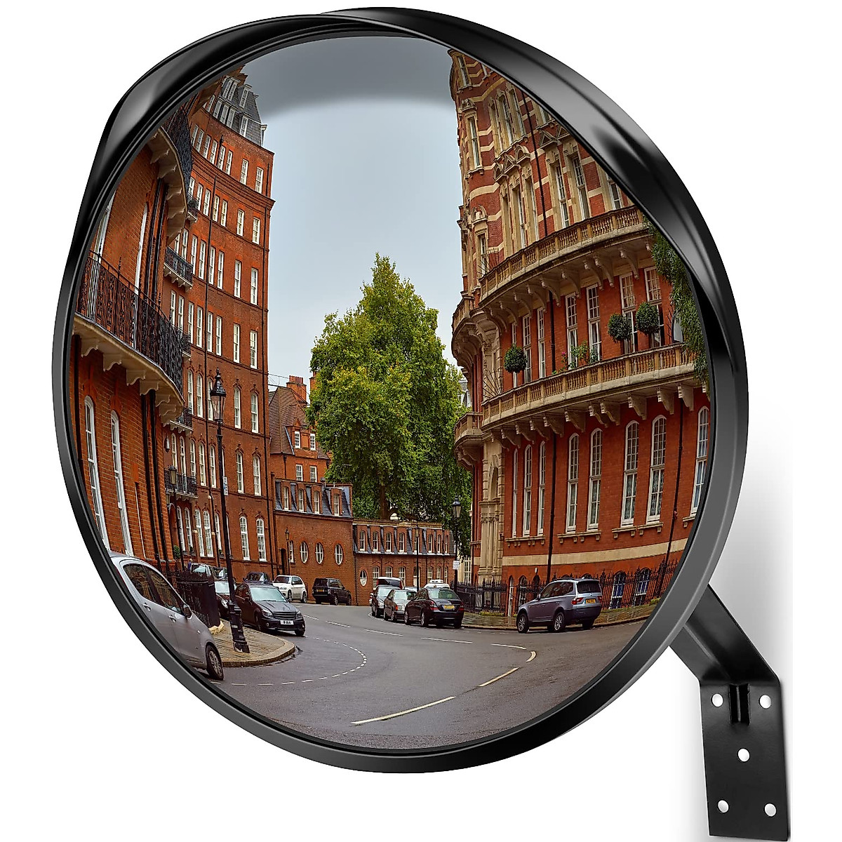 Convex Blindspot Mirror for Driveway Garage Park Assistant, 12 inch Adjustable Wide Angle View Curved Security Blind Spot Mirror by Angooni(Support Indoor and Outdoor)