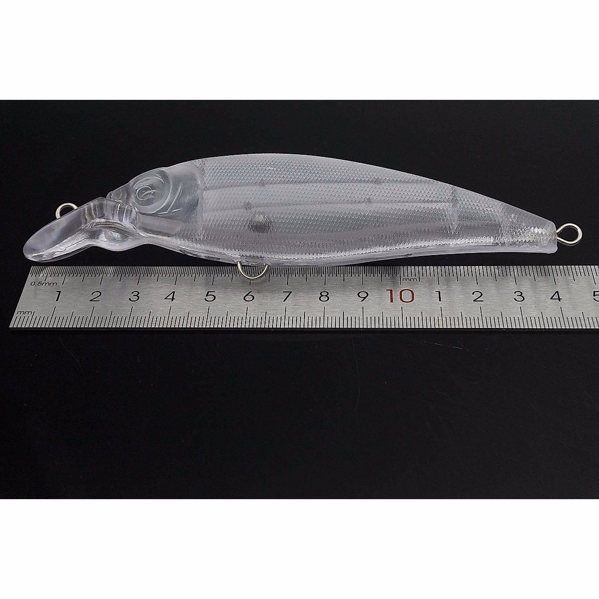 5PCS Unpainted Fishing Lure Blanks 28.97g 14.7cm with 10mm Free Fishing Eye Crankbait Baits Simulation Blank Body Clear Hard Baits Trout Salmon Minnow Lure Popper Lures Topwater Freshwater 8025