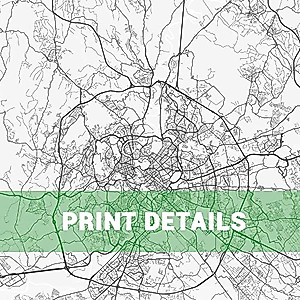 Dear Mapper Roma Italy View Abstract Road Modern Map Art Minimalist Painting Black and White Canvas Line Art Print Poster Art Print Poster Home Decor (Set of 3 Unframed) (16x24inch)