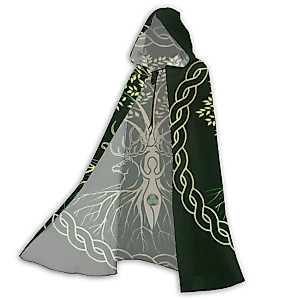 Celtic Ritual Norse Nordic Viking Goddess Wiccan Wicca Halloween Wizard Witch Hooded Robe Cloak Christmas Hoodies Cape Cosplay For Adult Party Favors Supplies Dresses Clothes Gifts Costume