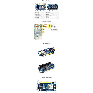 R800C GSM/GPRS HAT for Raspberry Pi Series & Jetson Nano, Support 2G Communication, Phone Call & SMS