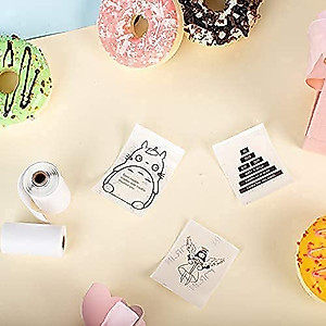 Phomemo M02S Mini Thermal Printer- Bluetooth Photo Printer with 3 Rolls Transparent Sticker Paper, Compatible with iOS + Android for Plan Journal, Study Notes, Art Creation, Work, Gift, Cyan