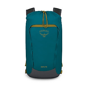 Osprey Daylite Cinch Daypack, Deep Peyto Green/Tunnel Vision