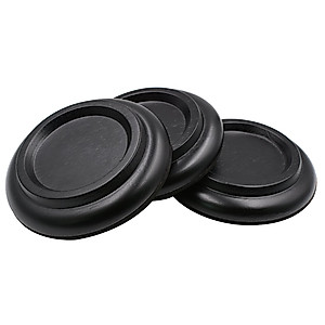 Piano Caster Cups Grand Piano Caster Cups Black Piano Leg Hardwood Cups Pads for Grand Piano (Set of 3)