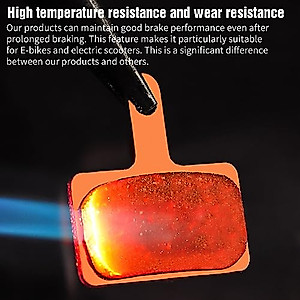 4 Pairs Sintered Metal MTB Bike Brake Pads, Ebike Scooter Brake Pads Electric Scooter Brake Pads Electric Bike Brake Pads, Compatible for Trp Tektro Shimano Brake Pads MT200 M355 M446 M315 M365