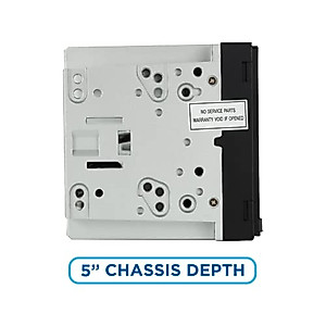 JENSEN J1CA7 7-inch Touch Screen Double DIN Car Stereo Media Receiver | Apple CarPlay Android Auto | Bluetooth Hands Free Calling & Music Streaming | Backup Camera Input | USB Playback & Charging