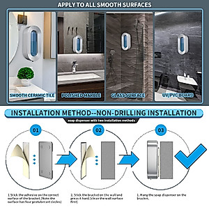 Automatic Soap Dispenser Touchless, Haiaoxonr 700ml wall mounted soap dispenser supports hand soap, dishwashing liquid, etc. for bathroom, kitchen, hotel, office, home and commercial places.