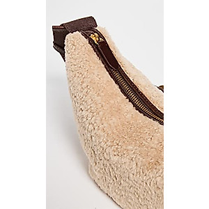 Loeffler Randall Women's Jillian Soft Crossbody Pouch, Timber/Natural, Tan, One Size