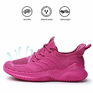Women's Running Shoes Tennis Walking Sneakers Work Casual Comfor Lightweight Non-Slip Breathable Gym Trainers