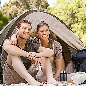 10.15oz/300ML Mini Thermal Mug Leak Proof Vacuum Flasks Travel Thermos Stainless Steel Drink Water Bottle Small Thermos Cups for Indoor and Outdoor by Floor88 (Black)