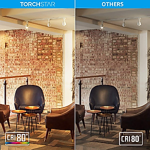 TORCHSTAR PAR16 LED Bulb, 500LM 6.5W 50W Equivalent, Dimmable Spot Light, 40° Beam Angle, UL & Energy Star Listed Track Spotlight, 3000K Warm White, E26 Medium Base, Damp Rated, Pack of 6