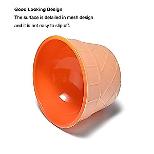 Dessert Bowls, 4 Pack Ice Cream Bowl Spoon Set,Frozen Yogurt Cups with Spoons Durable Plastic Candy Color Lovely Dessert Bowl DIY Ice Cream Tools For Festive Party Favor Kids Gift